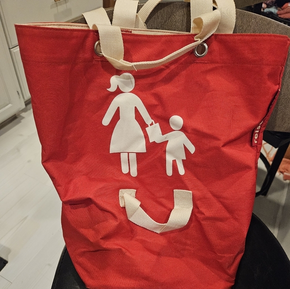 Reisenthel | Bags | Reisenthel Red Canvas Tote Bag With Child Handle ...